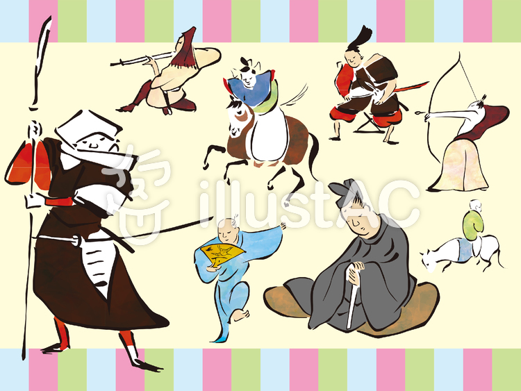 浮世絵人物 VOL.1イラスト - No: 1305443／無料イラストなら「イラストAC」