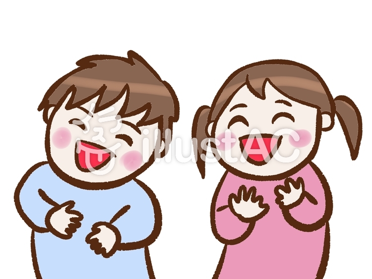 大笑いイラスト - No: 313297／無料イラストなら「イラストAC」