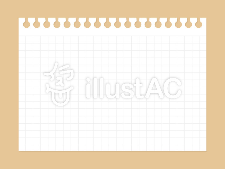 ノート用紙05イラスト - No: 672802／無料イラストなら「イラストAC」