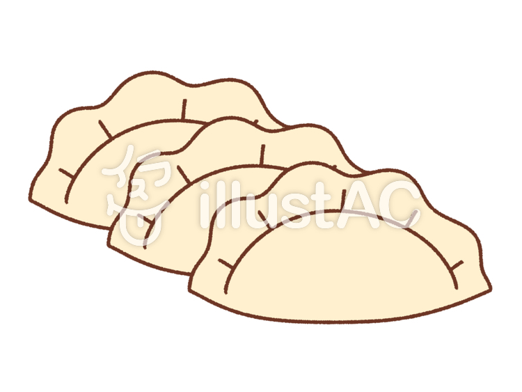 餃子イラスト - No: 2030001／無料イラストなら「イラストAC」