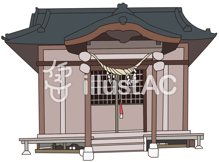 神社イラスト - No: 836152／無料イラストなら「イラストAC」